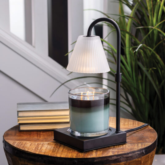 Fluted Glass Candle Warming Lamp – Lighthouse Fragrance Co.